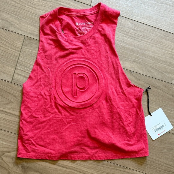 Pure Barre | Tops | Nwt Pure Barre Embossed Crop Tank Medium | Poshmark